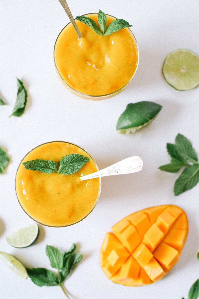 MANGO MINT FREEZE! | Kale & Caramel