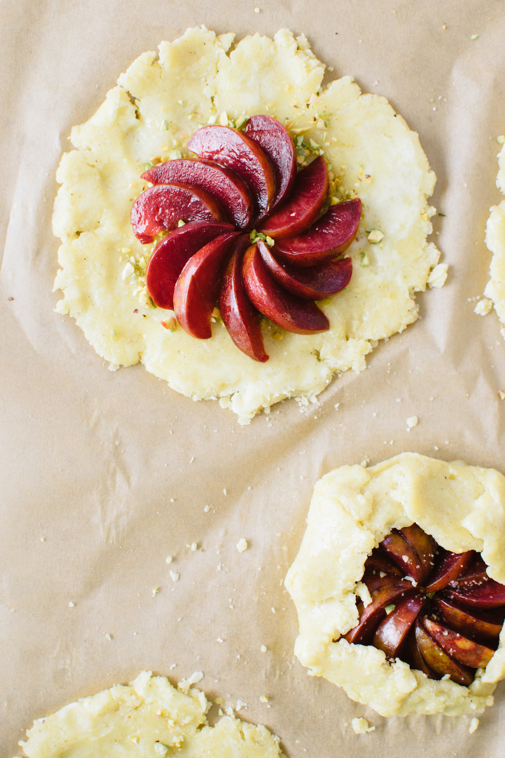 MINI PLUM & PISTACHIO CORNMEAL CROSTATA WITH LEMON VERBENA WHIPPED ...