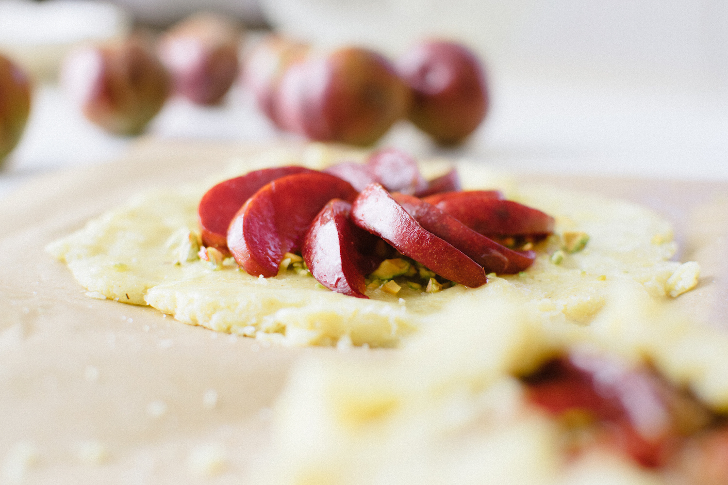 MINI PLUM & PISTACHIO CORNMEAL CROSTATA WITH LEMON VERBENA WHIPPED ...