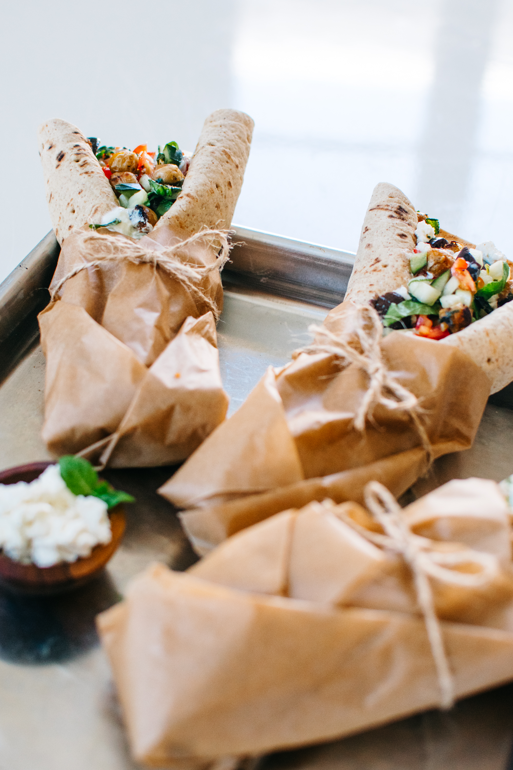 MEDITERRANEAN CHICKPEA & BABA GANOUSH WRAPS. | Kale & Caramel