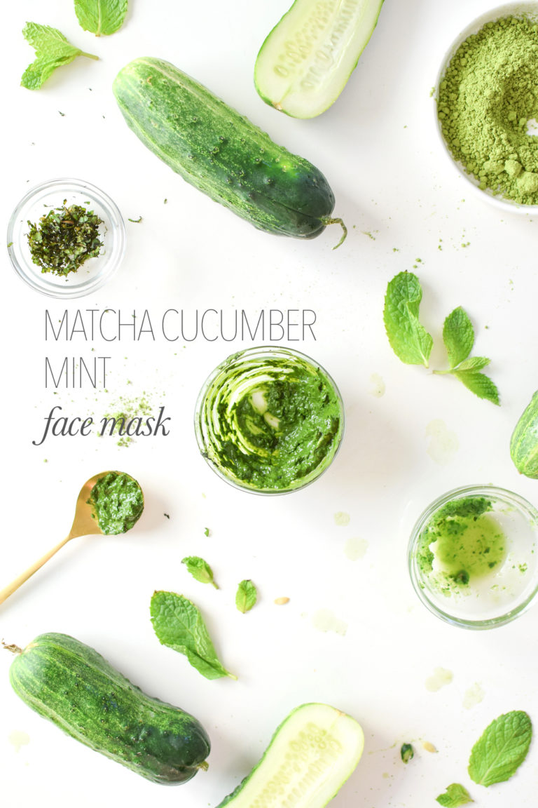 MATCHA CUCUMBER MINT FACE MASK. | Kale & Caramel