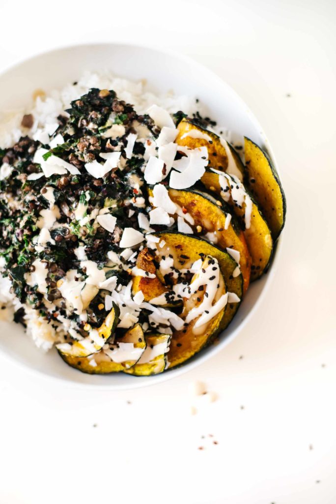COCONUT KALE & LENTIL BOWLS WITH ROASTED KABOCHA SQUASH FROM POWER ...